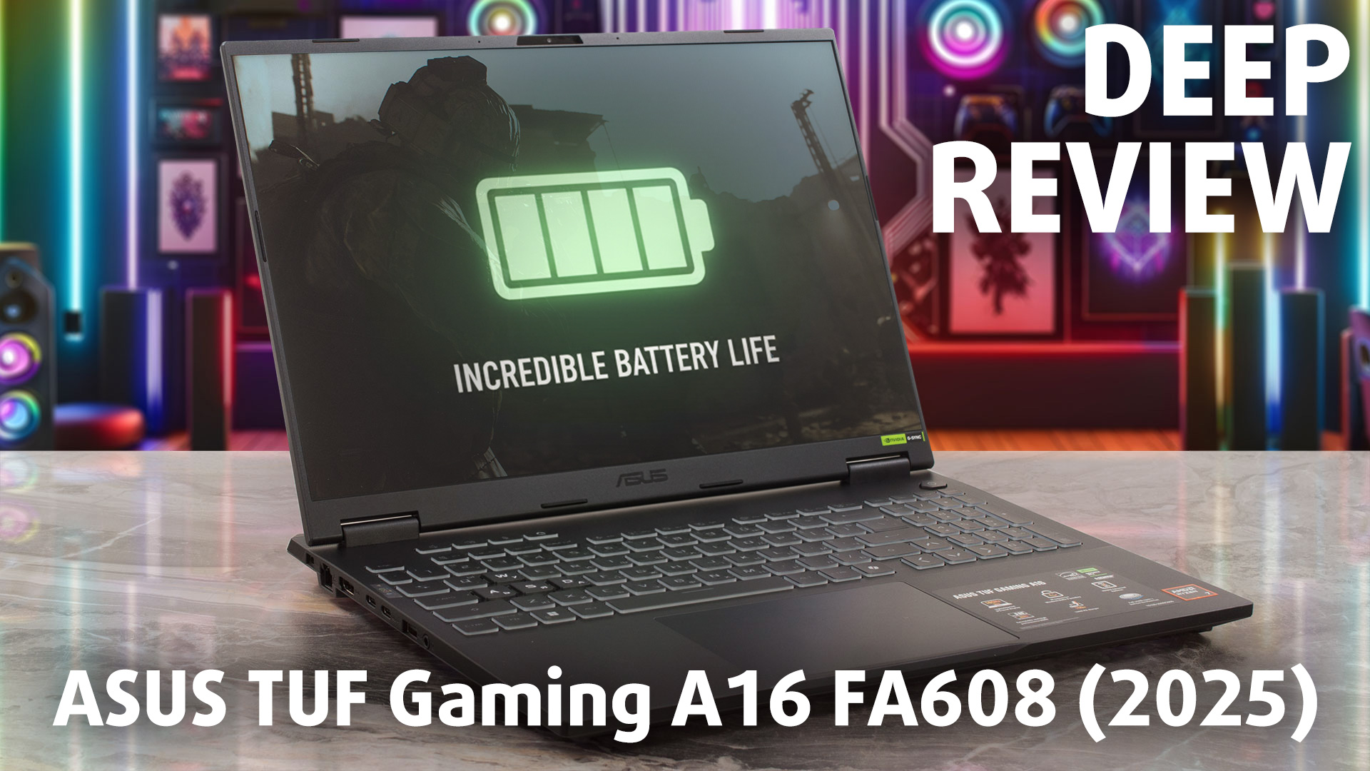 ASUS TUF Gaming A16 (FA608, 2025) Review - A 14-Hour Battery... on a ...