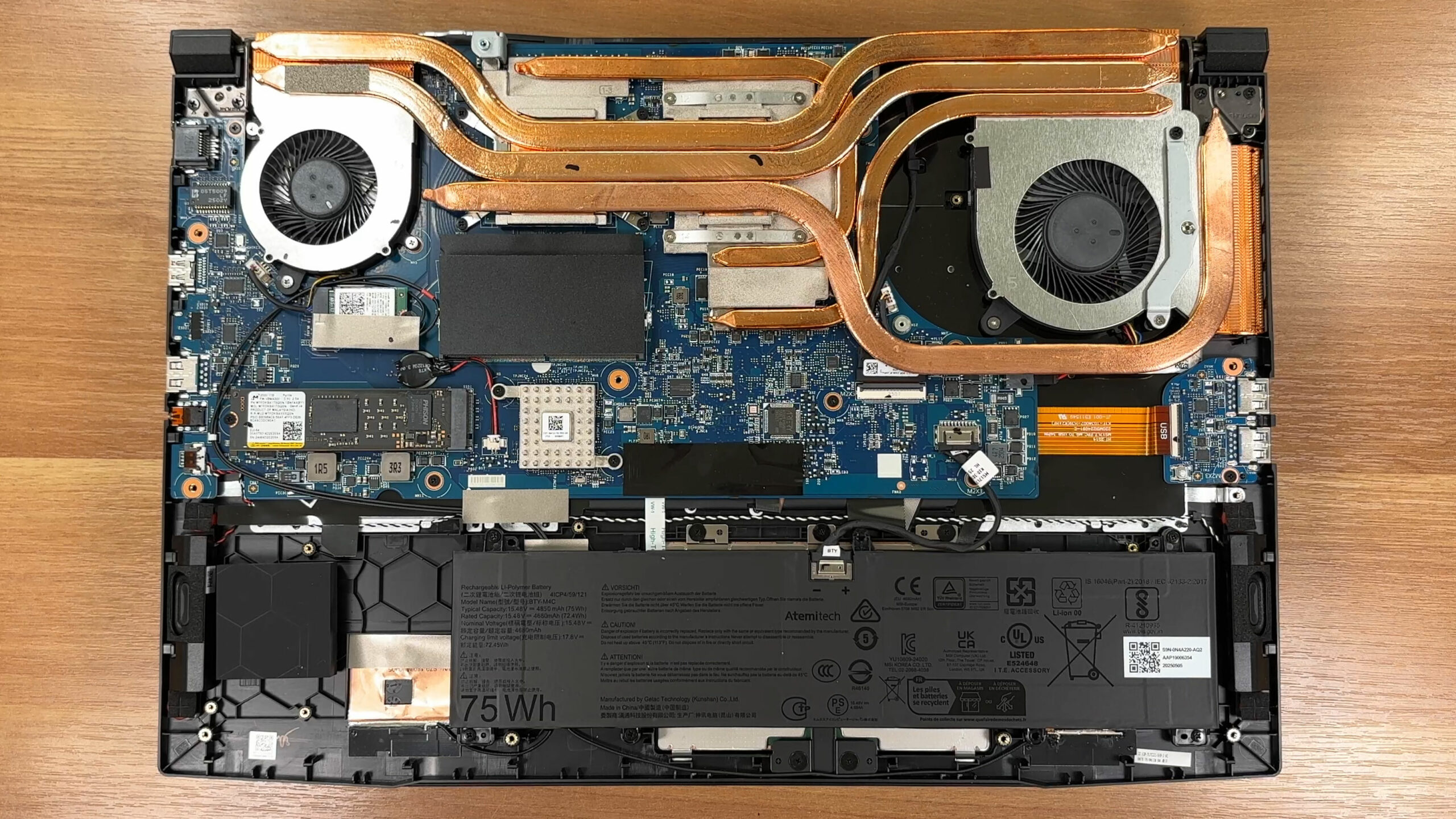 How to open MSI Katana 17 HX B14W – disassembly and upgrade options ...