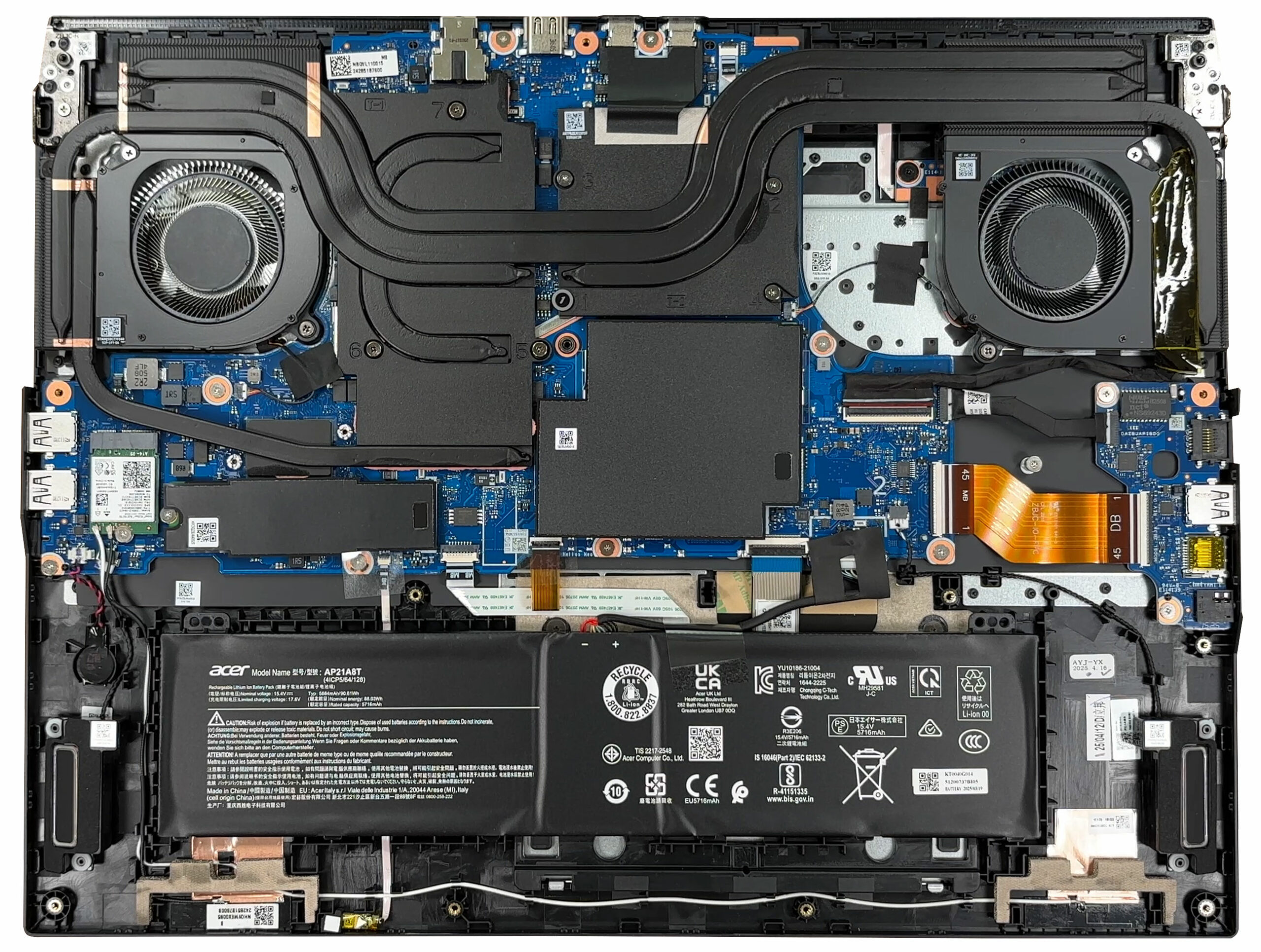 How to open Acer Predator Helios Neo 18 AI (PHN18-72) – disassembly and ...